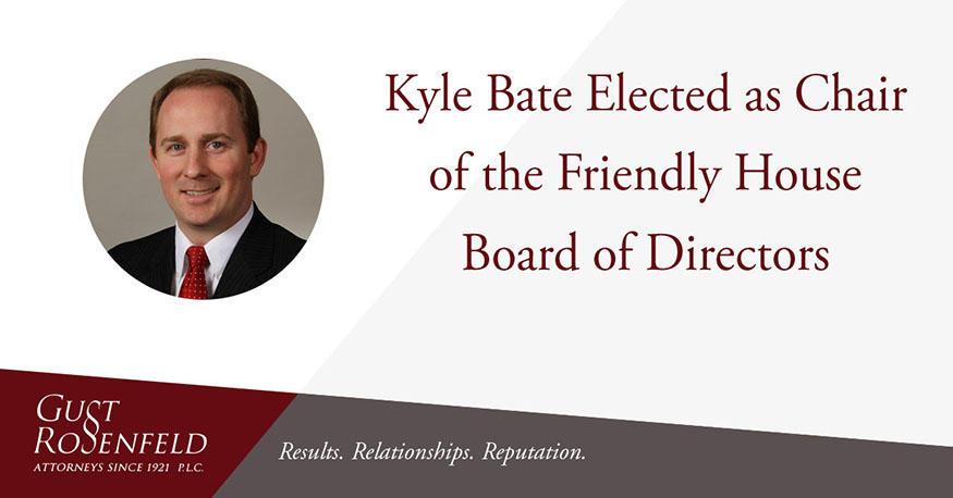 Kyle Bate Elected as Chair of the Friendly House Board of Directors ...
